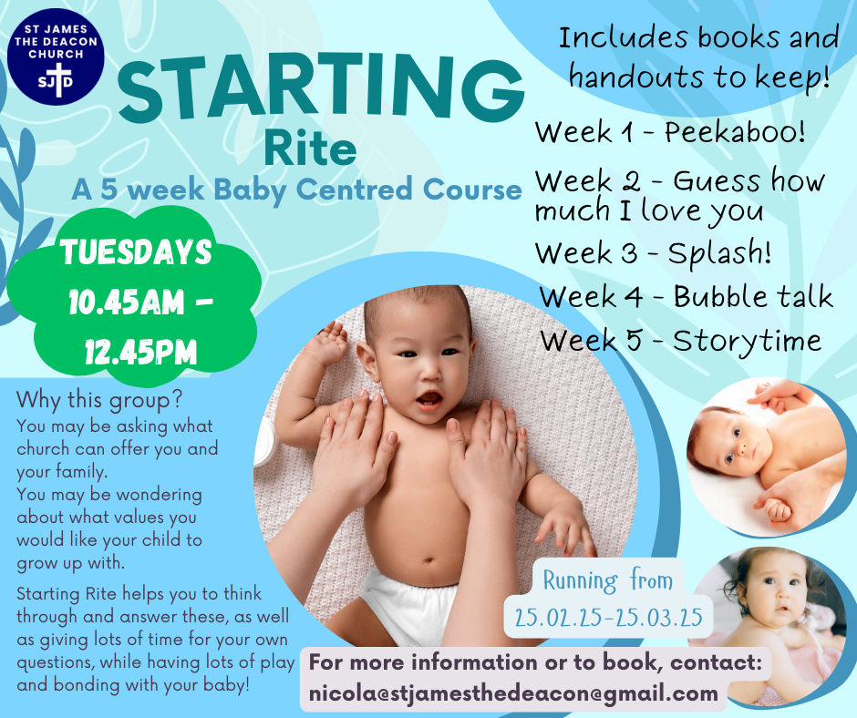 Starting Rite: A 5 week course – St James the Deacon Church