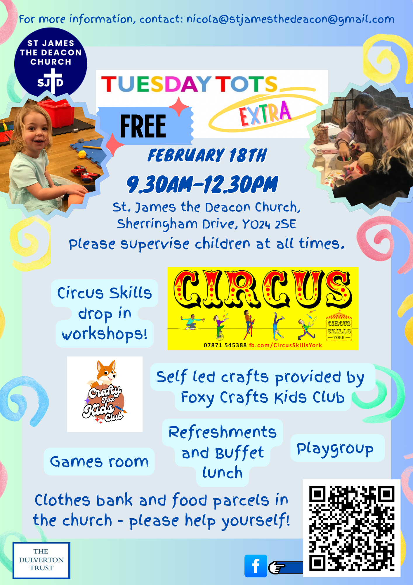 Tuesday Tots Extra – St James the Deacon Church